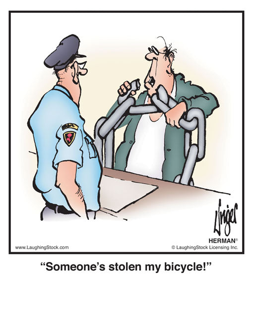 Someone’s stolen my bicycle! – LaughingStock